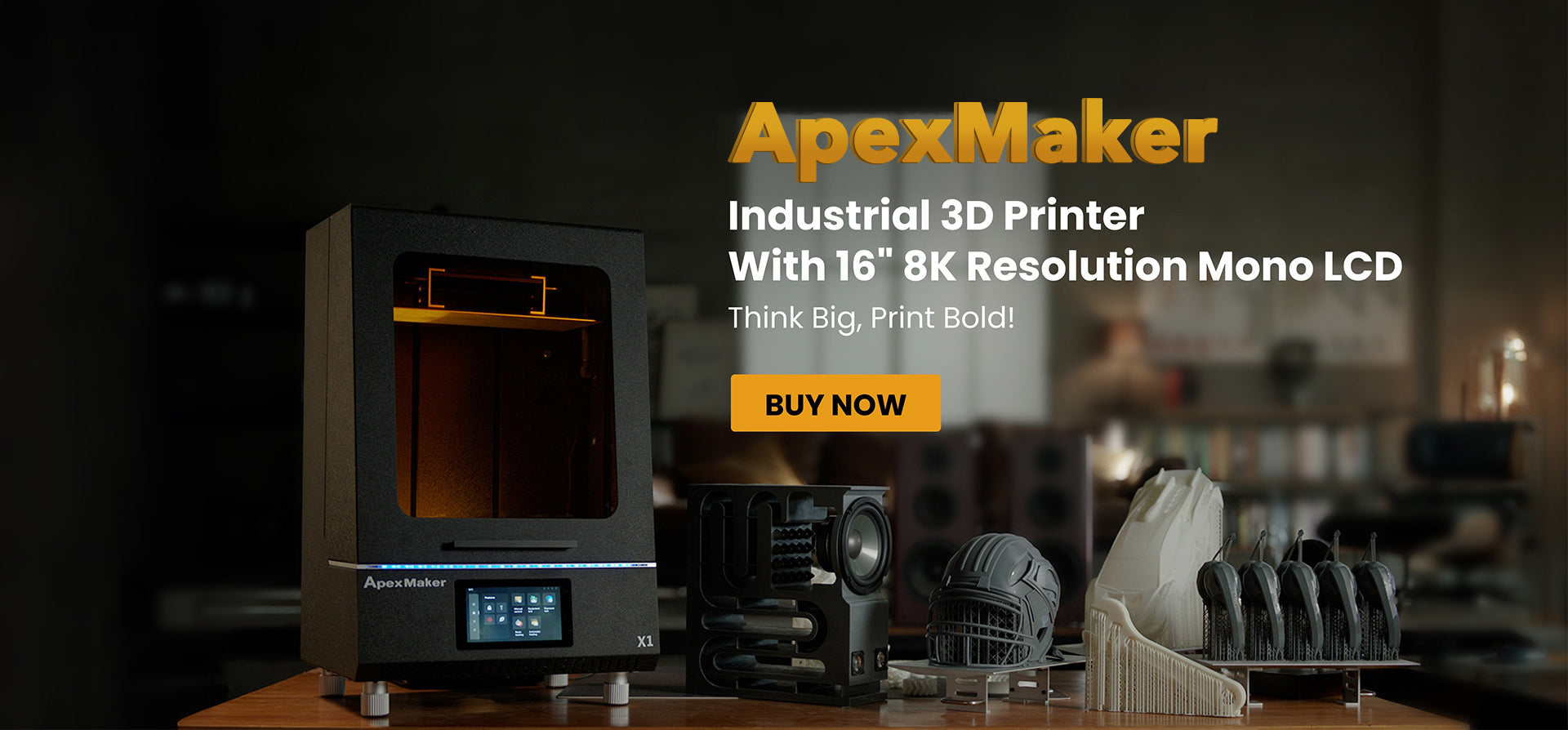 Apex-maker | Industrial 3D Printer High-Speed with 16" 8K LCD