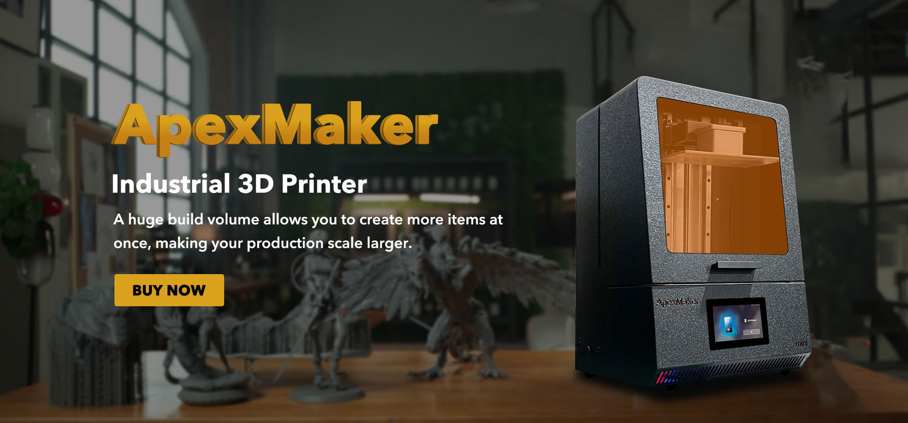 Apex-maker | Industrial 3D Printer High-Speed with 16" 8K LCD