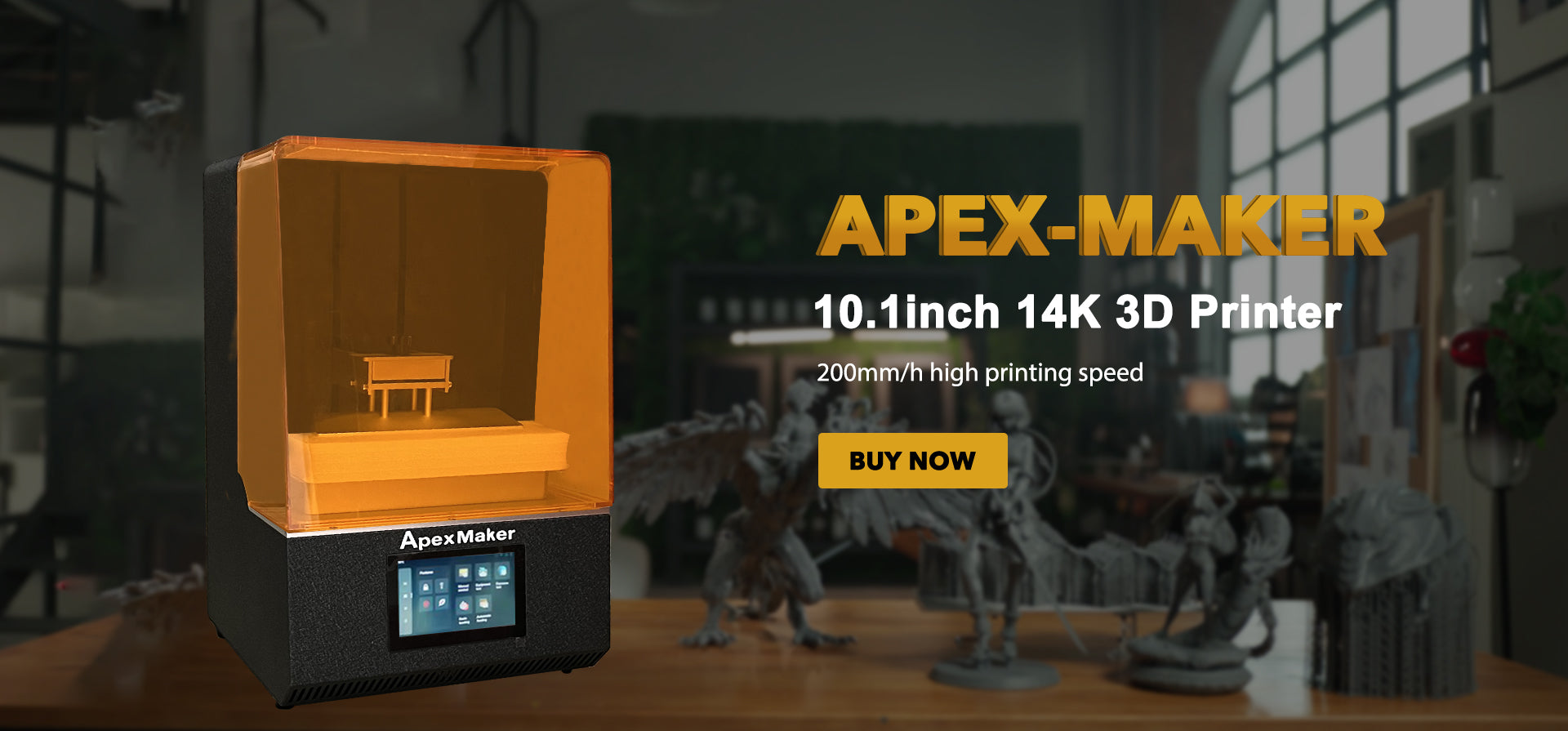 Apex-maker | Industrial 3D Printer High-Speed with 16" 8K LCD